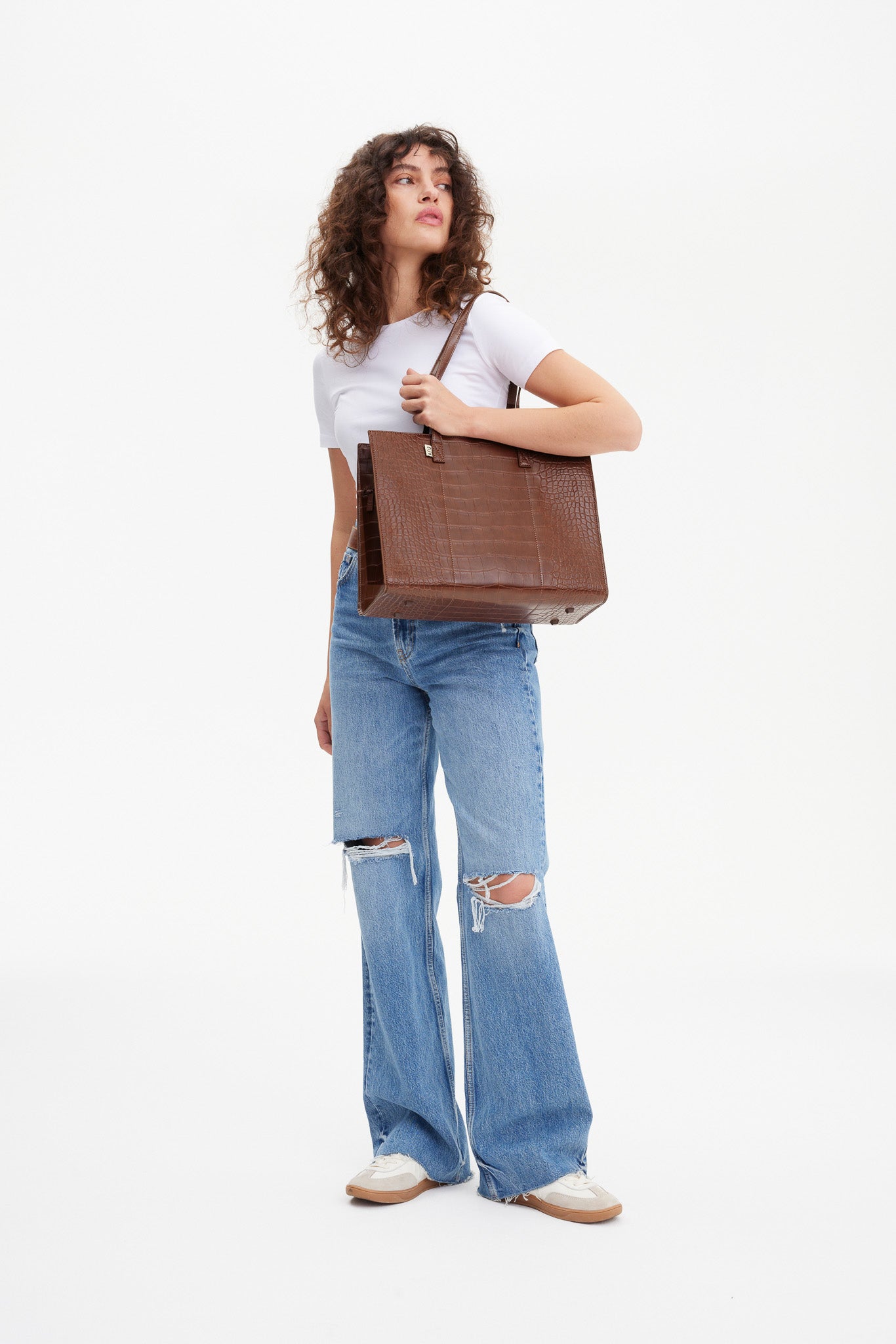 BÉIS 'The Work Tote' in Maple - Brown Laptop Bag & Office Work Tote
