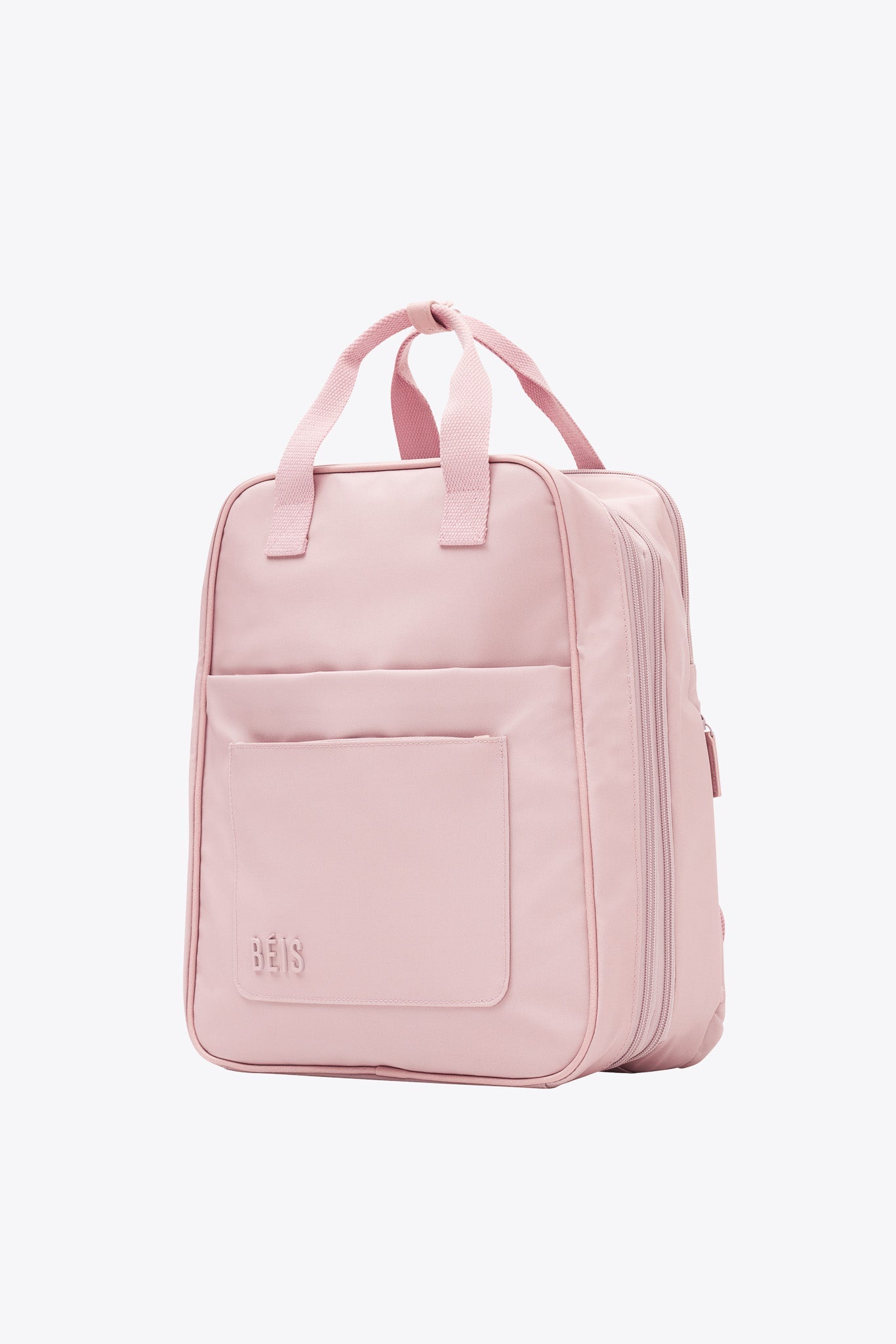 BÉIS 'The Expandable Backpack' in Atlas Pink - Expandable Travel ...
