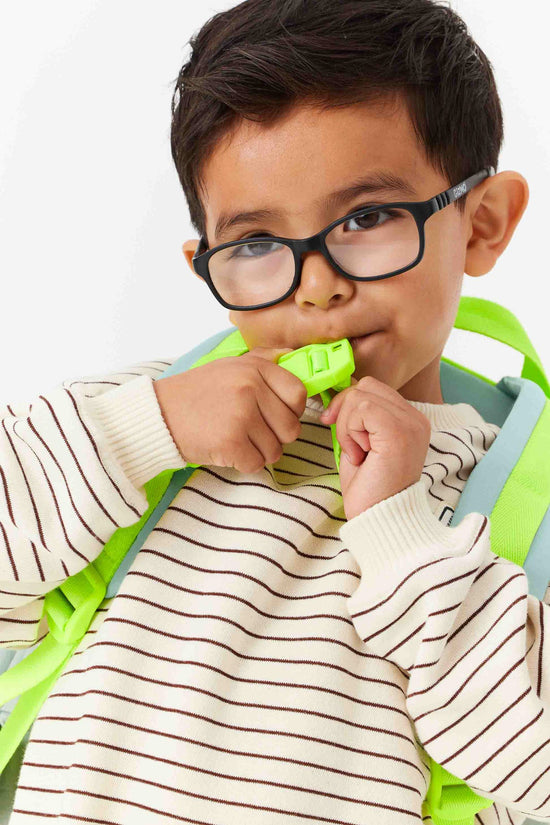 BÉIS 'The Kids Backpack' in Slate - Best Travel Backpack For Kids in Blue