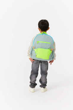 BÉIS 'The Kids Backpack' in Slate - Best Travel Backpack For Kids in Blue