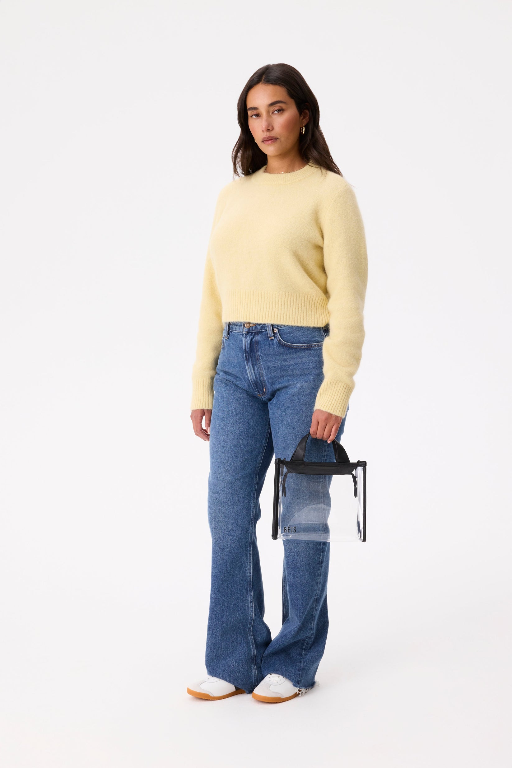 BÉIS 'The Stadium Crossbody'' in Clear with Black Trim - Small Clear ...