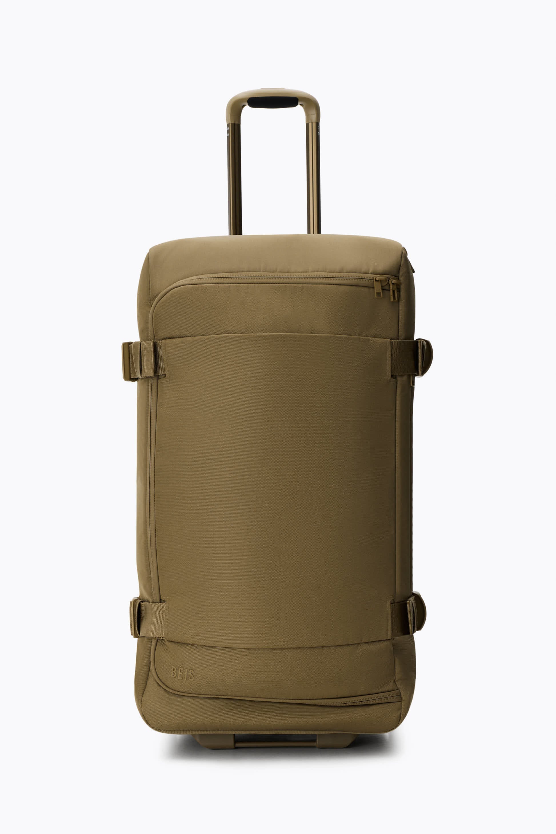 BÉIS 'The Pro-Rolling Duffle Check-In' in Khaki - Khaki Rolling Duffle ...