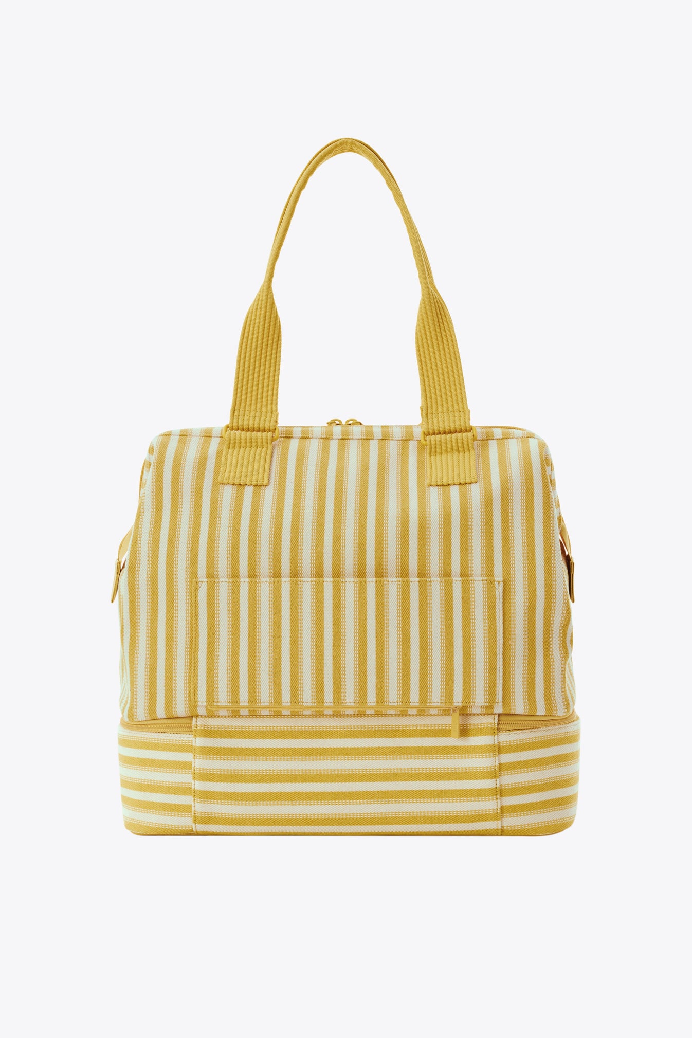 BÉIS 'The Mini Weekender' in Honey Stripe - Yellow Striped Small ...