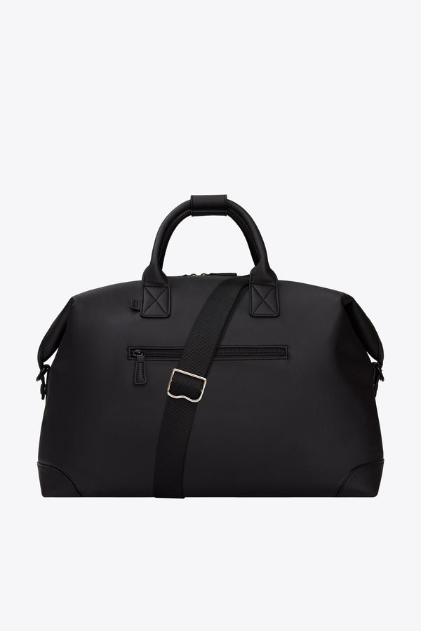 Béis 'The Premium Duffle' in Black - Black Vegan Leather Duffle Bag ...