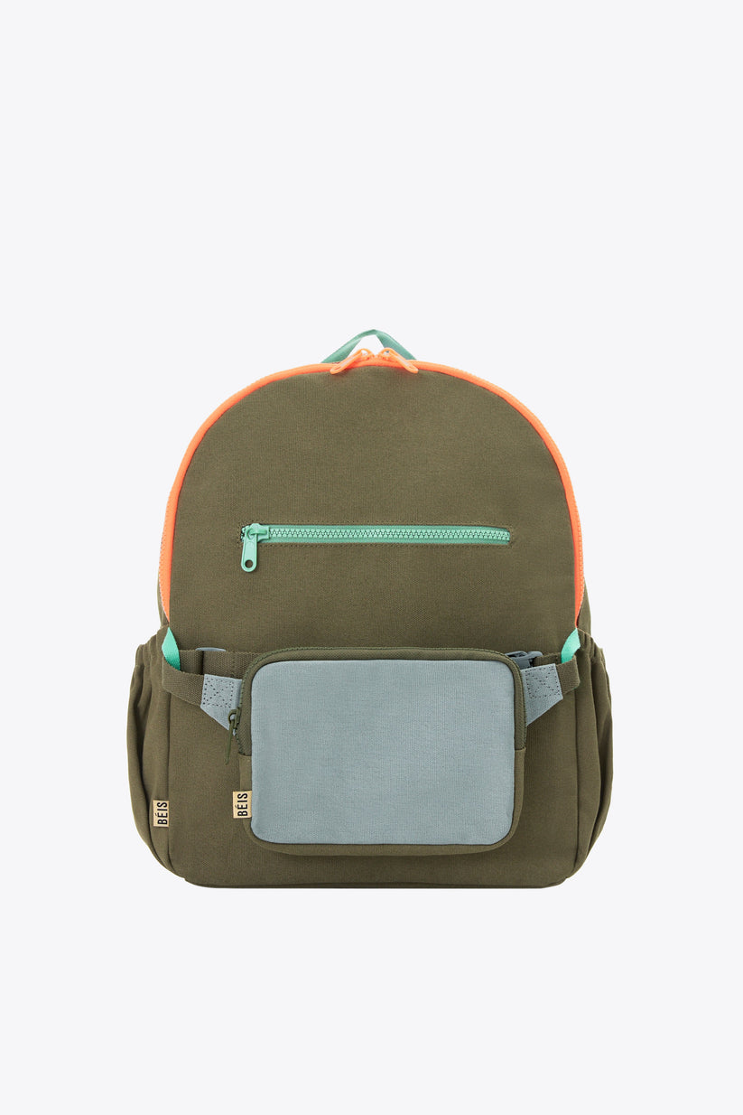 BÉIS 'The Kids Backpack' in Olive - Olive Green Kids Backpack for ...