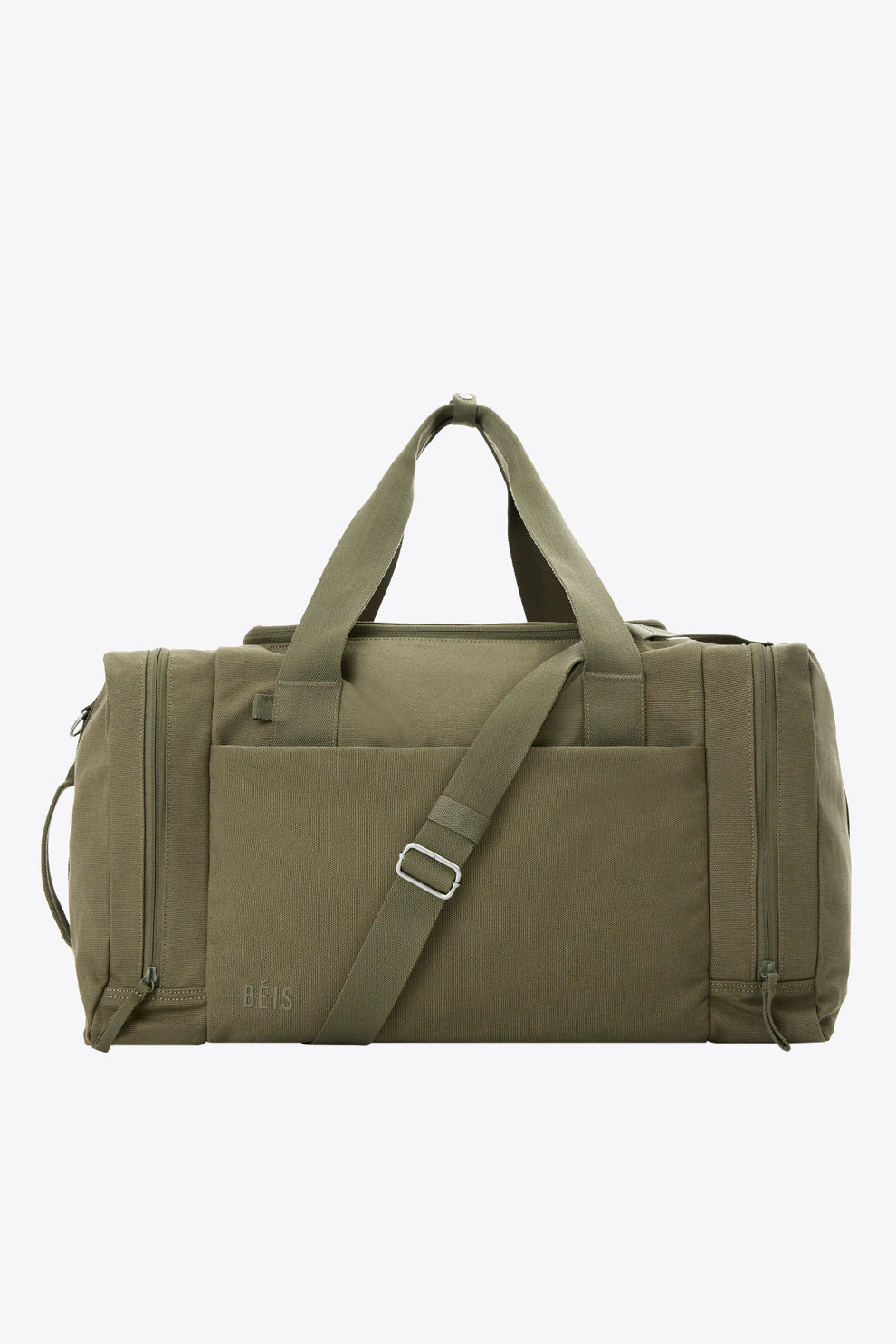 BÉIS 'The Utility Duffle' in Olive - Heavy Duty Duffle Bag for Travel ...