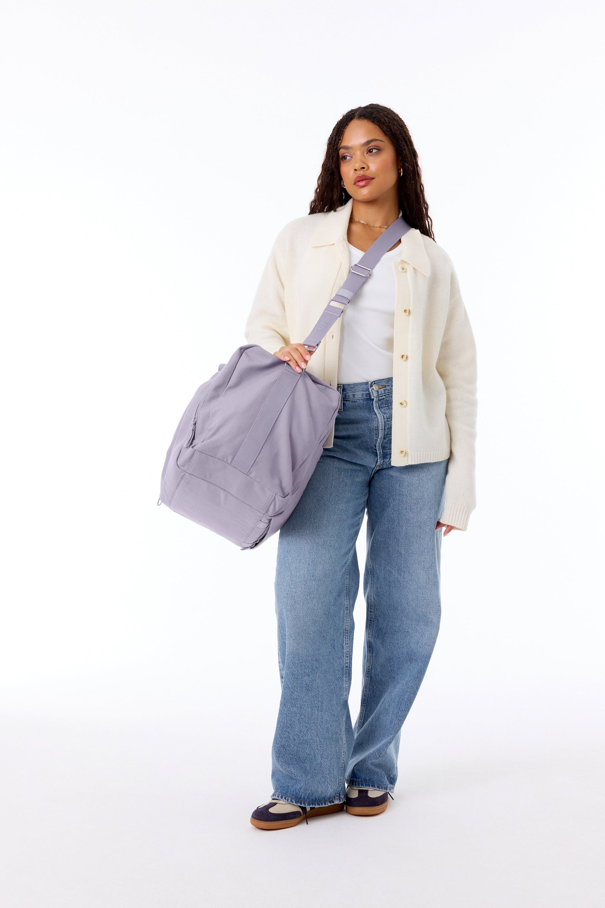 BÉIS 'The Utility Duffle' in Lavender - Lavender Heavy Duty Duffle Bag ...
