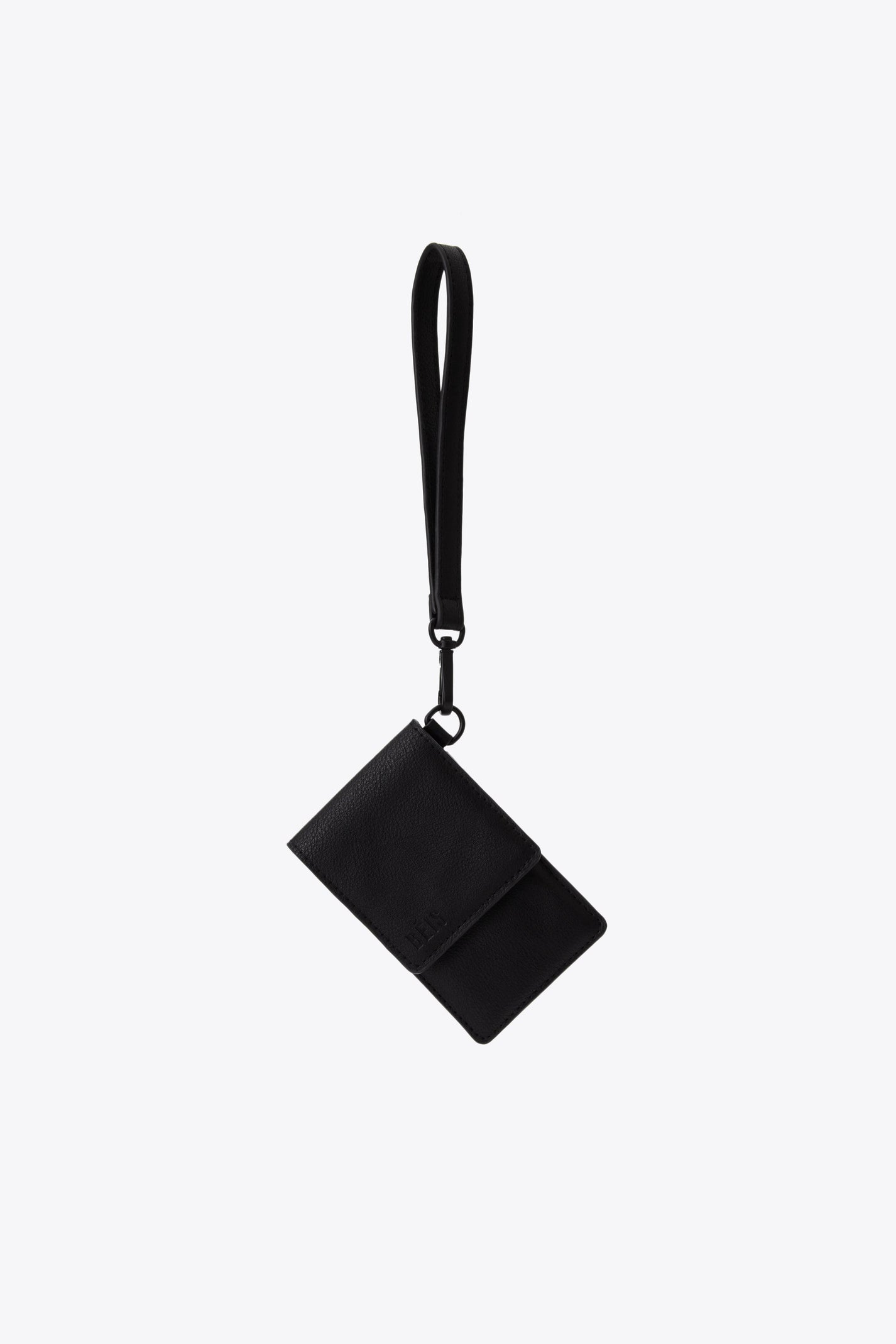 BÉIS 'The ID Wristlet' in Black - Black Card & ID Holder Wristlet