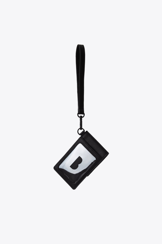 BÉIS 'The ID Wristlet' in Black - Black Card & ID Holder Wristlet