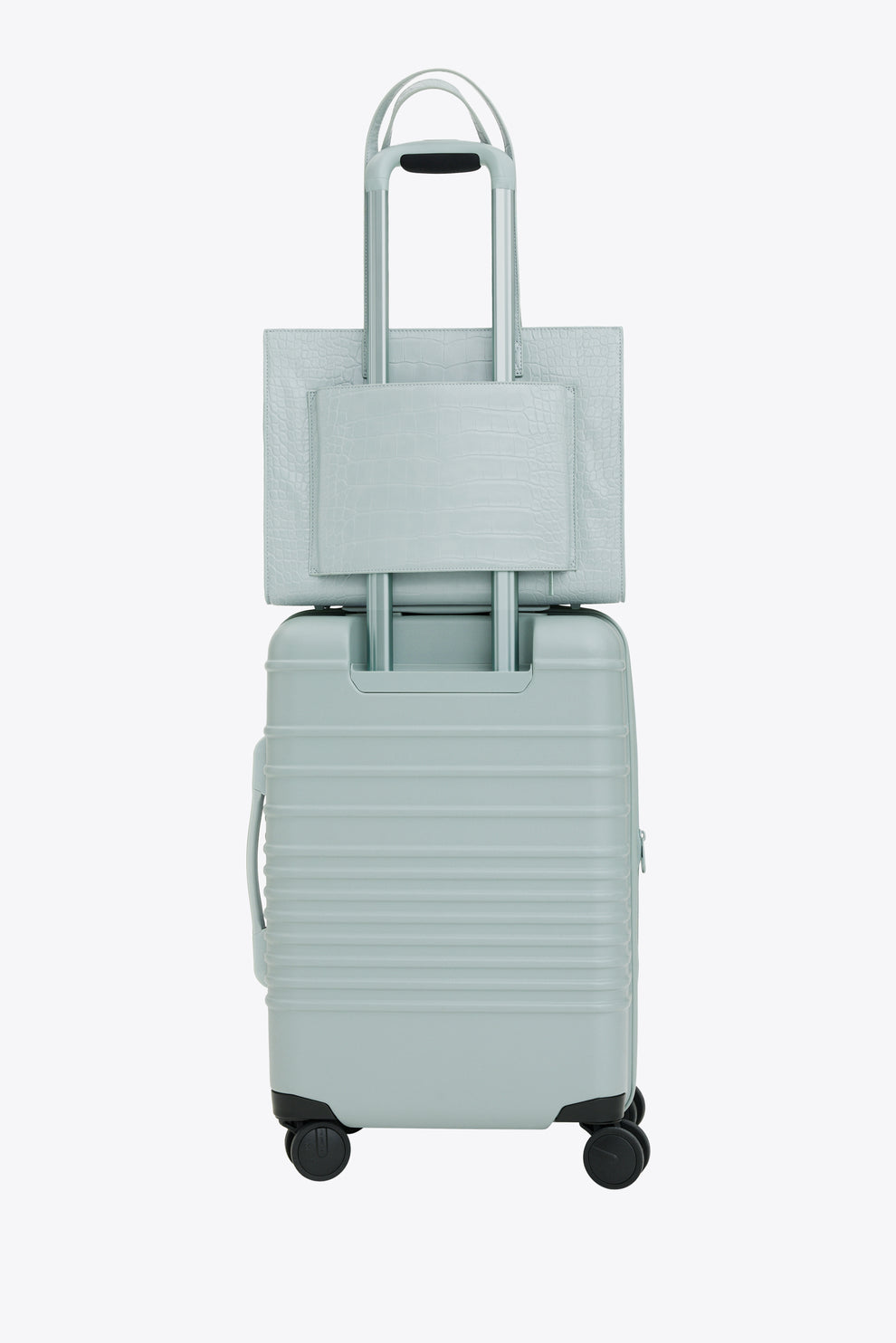 BÉIS 'The Work Tote' in Slate - Work Tote Bag & Laptop Bag in Slate Blue