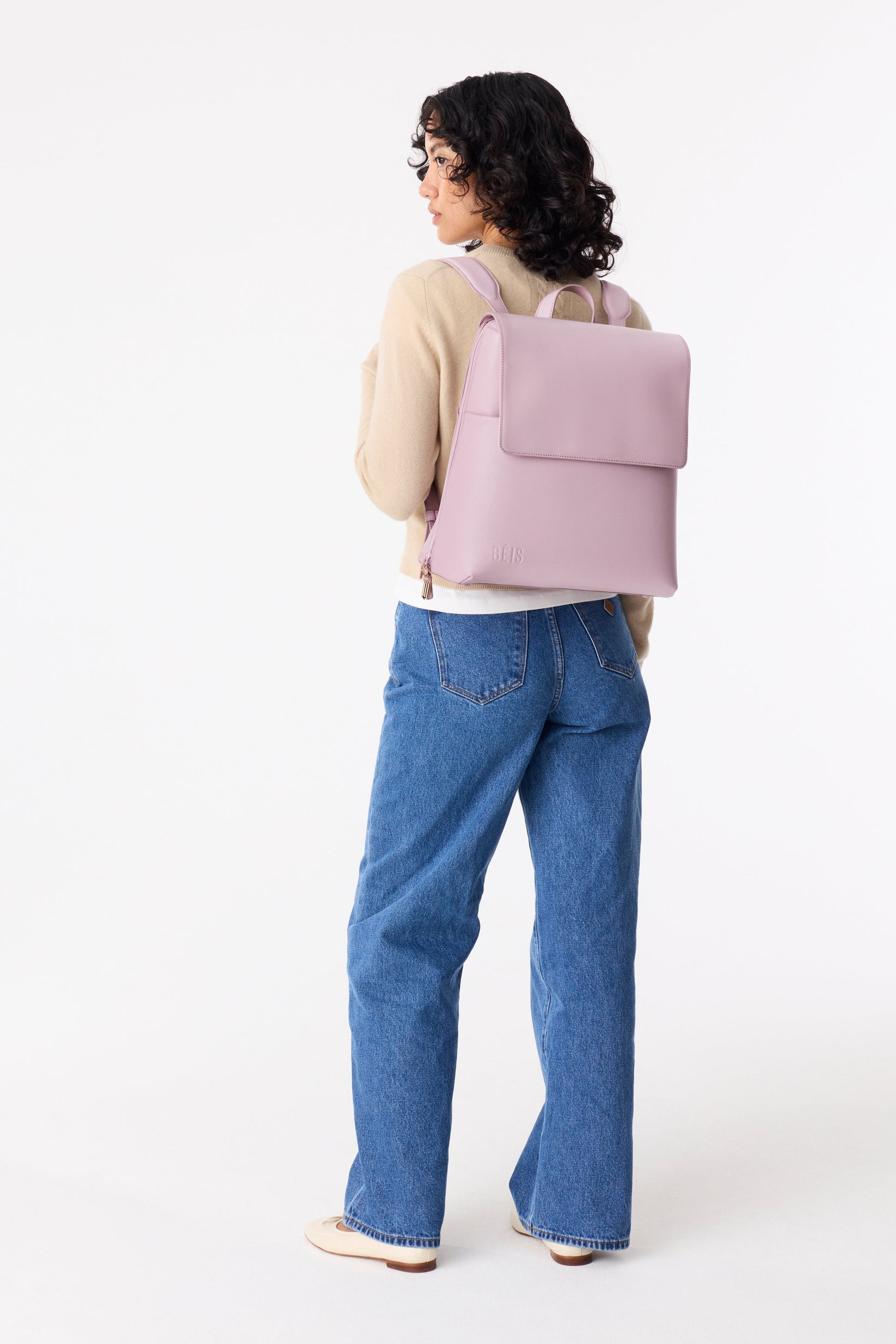 BÉIS 'The Wicked Backpack' in Wicked Pink - Small Pink Backpack for ...