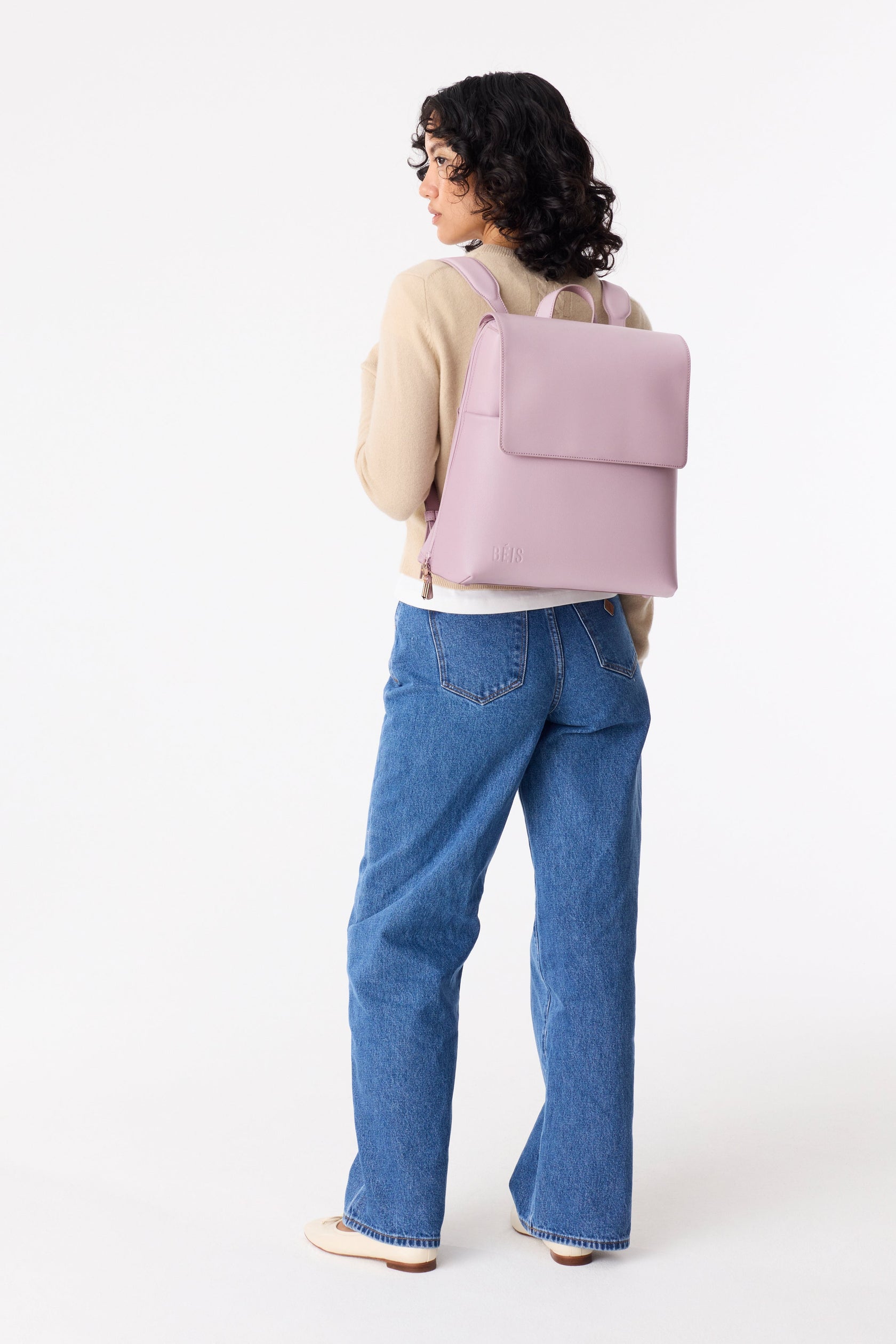 BÉIS 'The Wicked Backpack' in Wicked Pink - Small Pink Backpack for ...