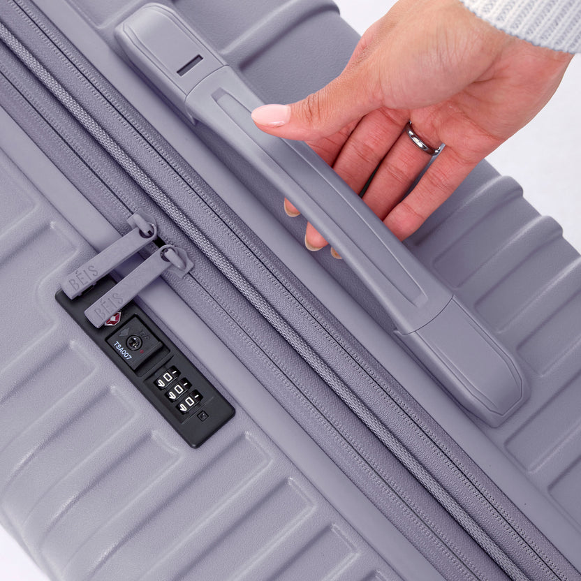 BÉIS 'The Small Carry-On Roller' in Lavender - Small Carry On Rolling ...