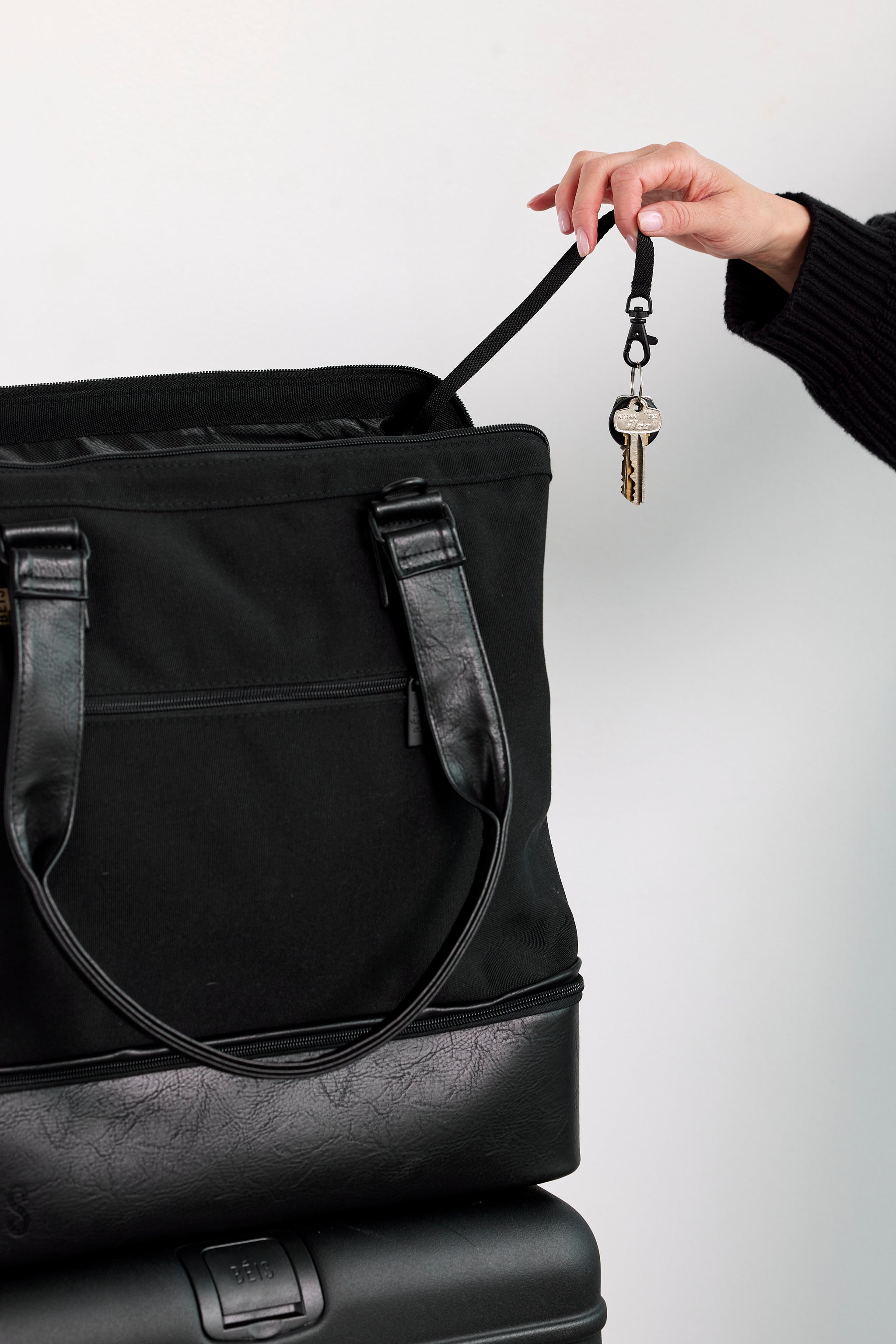 The Convertible Mini Weekender in Black