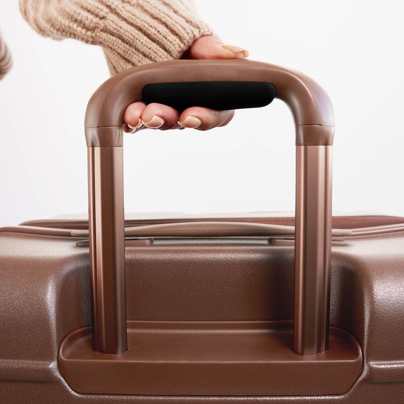 BÉIS 'The Carry-On Roller' in Maple - Brown Carry On Luggage & Hard ...