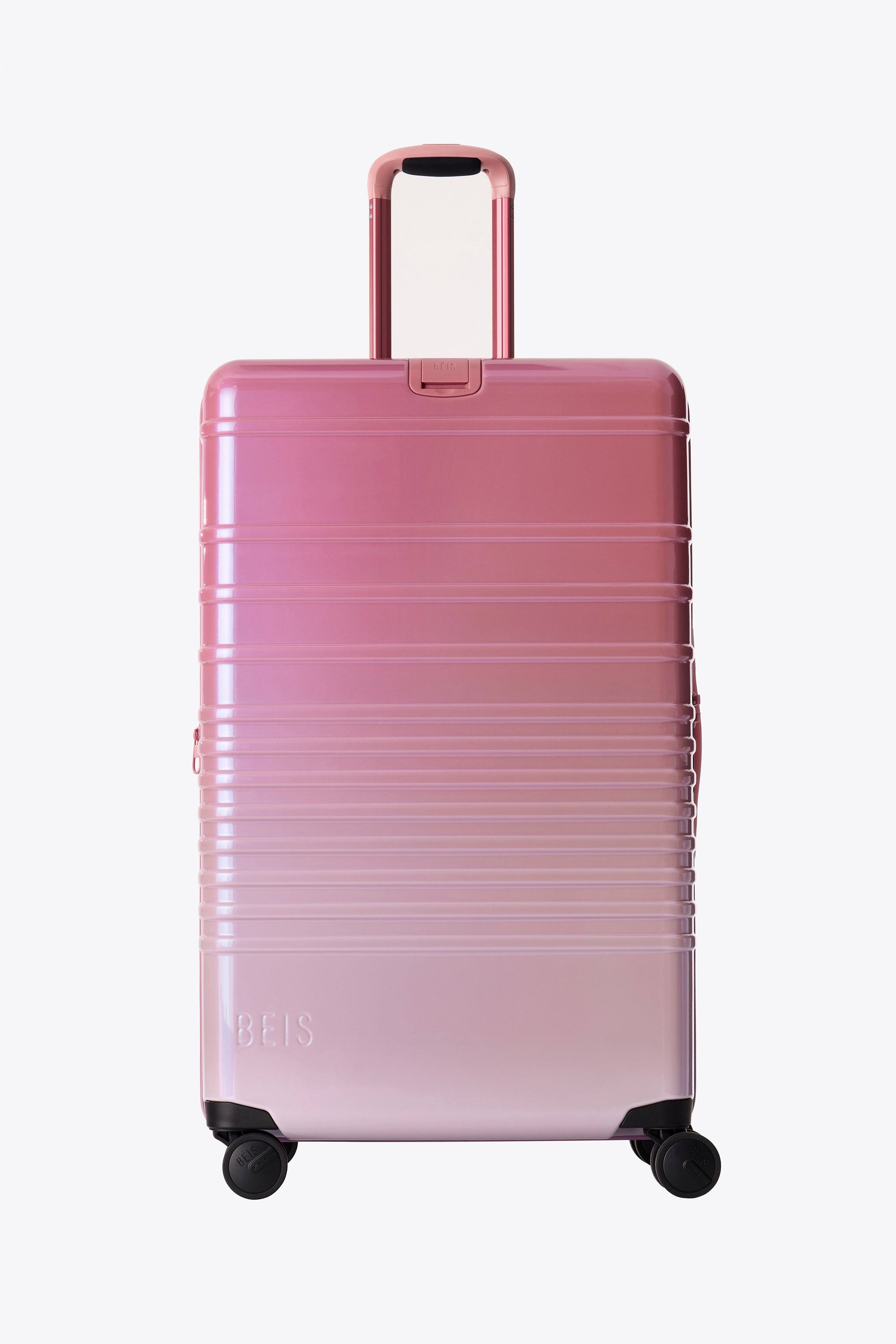 BÉIS 'The Large Check-In Roller' in Wicked Pink - Iridescent Ombre Pink ...