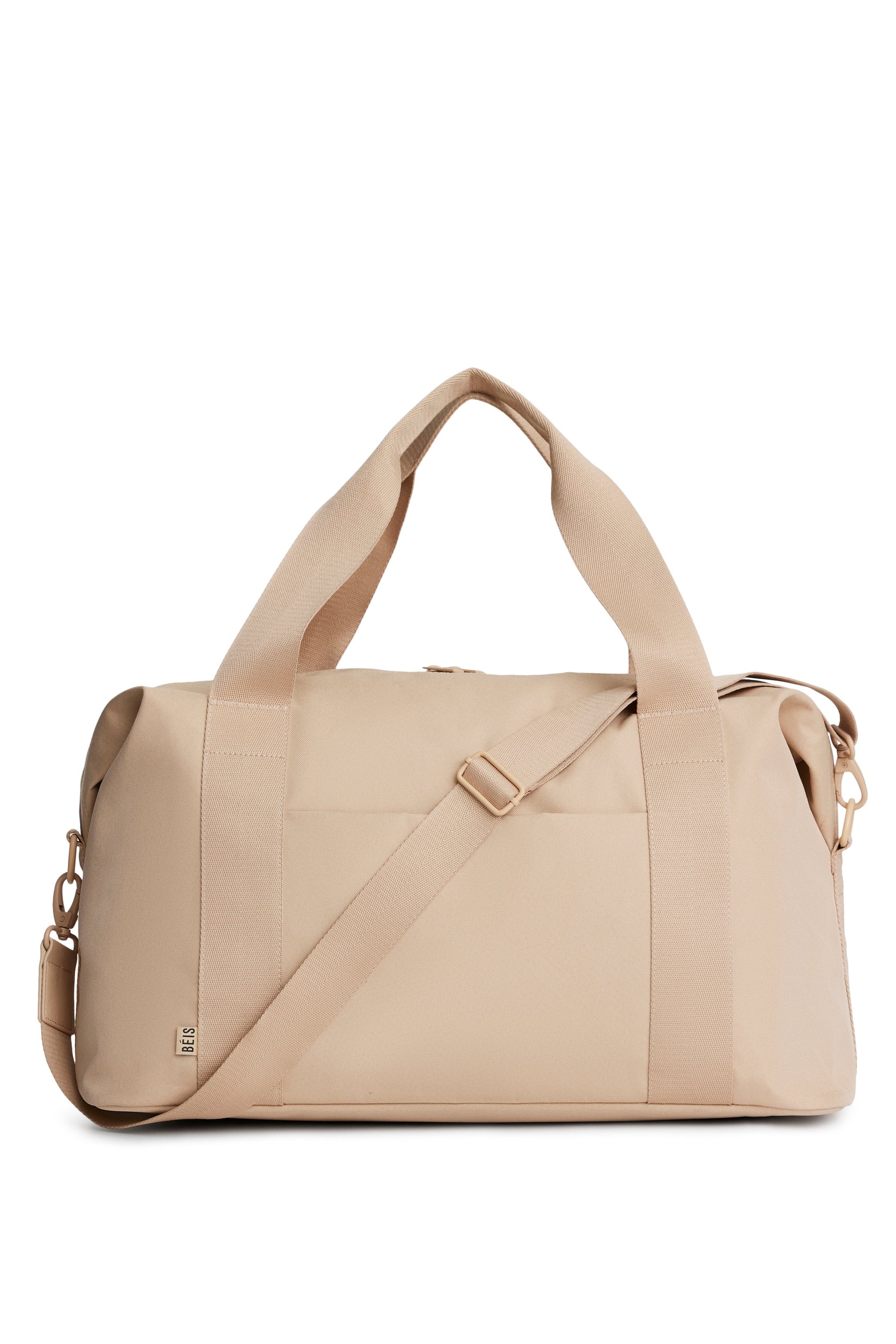 Béis 'The BEISICS Duffle' in Beige - Large Travel Duffle Bag in Beige