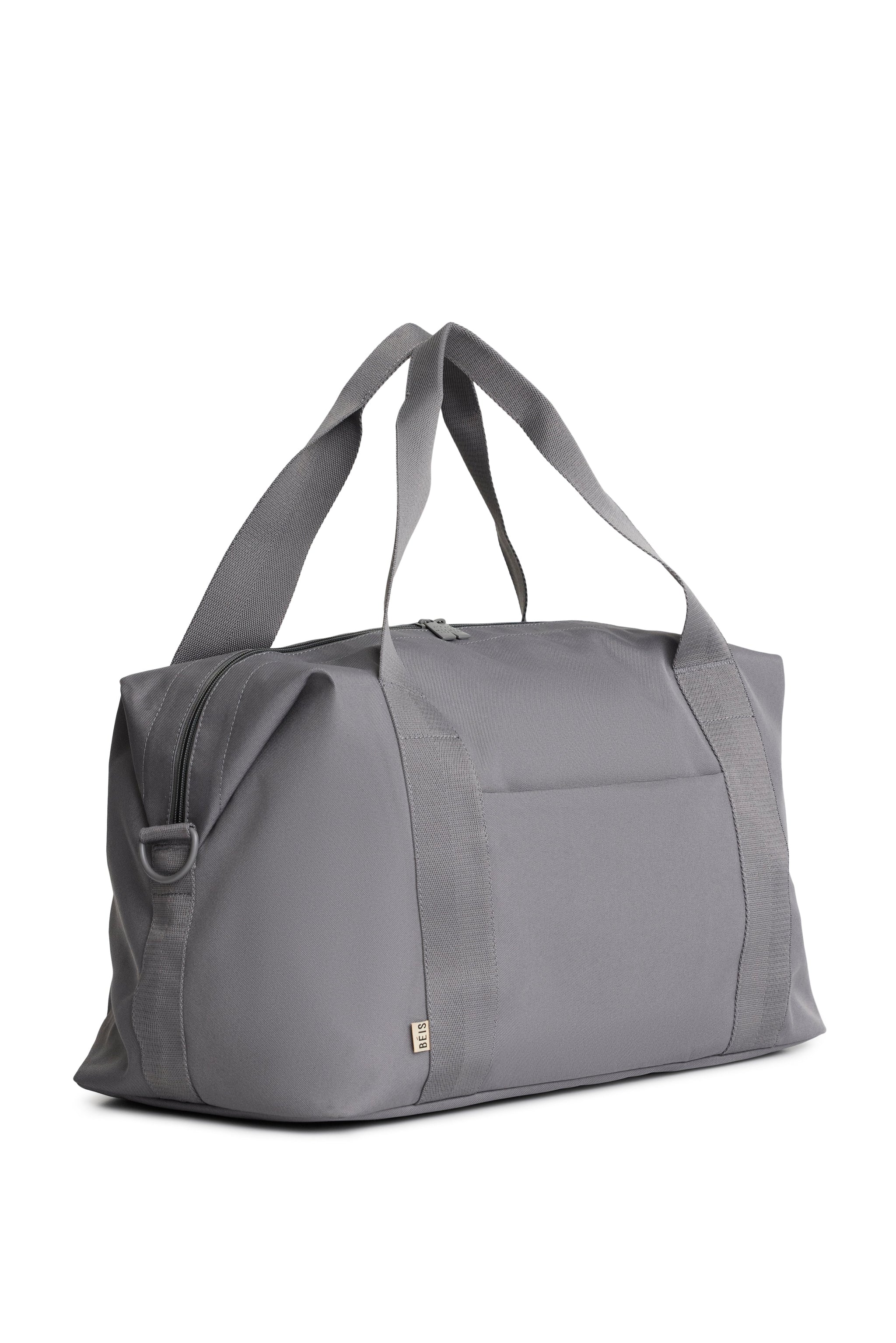 BÉIS 'The BEISICS Duffle' in Grey - Large Travel Duffle Bag in Grey