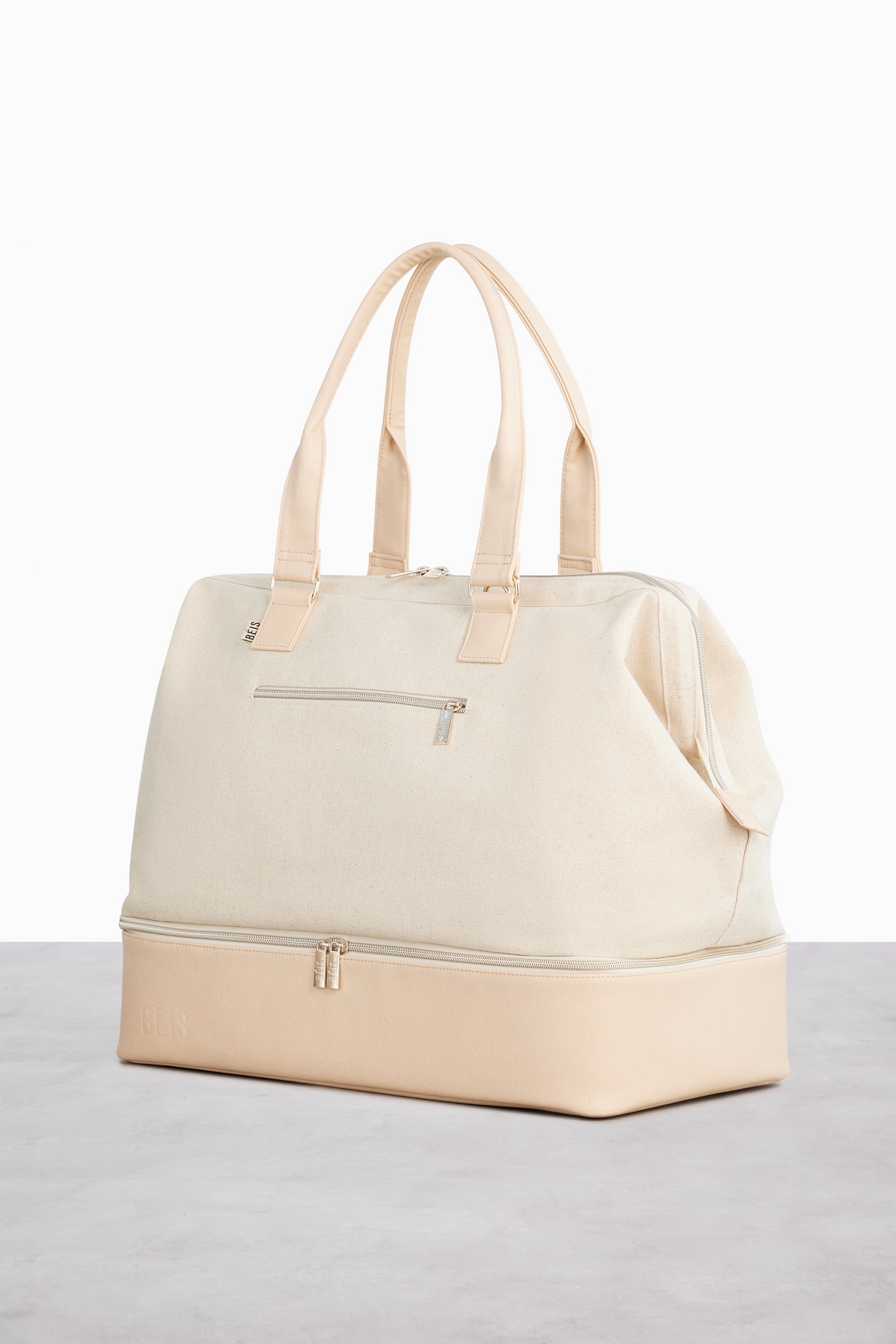 Beige Weekender Bag