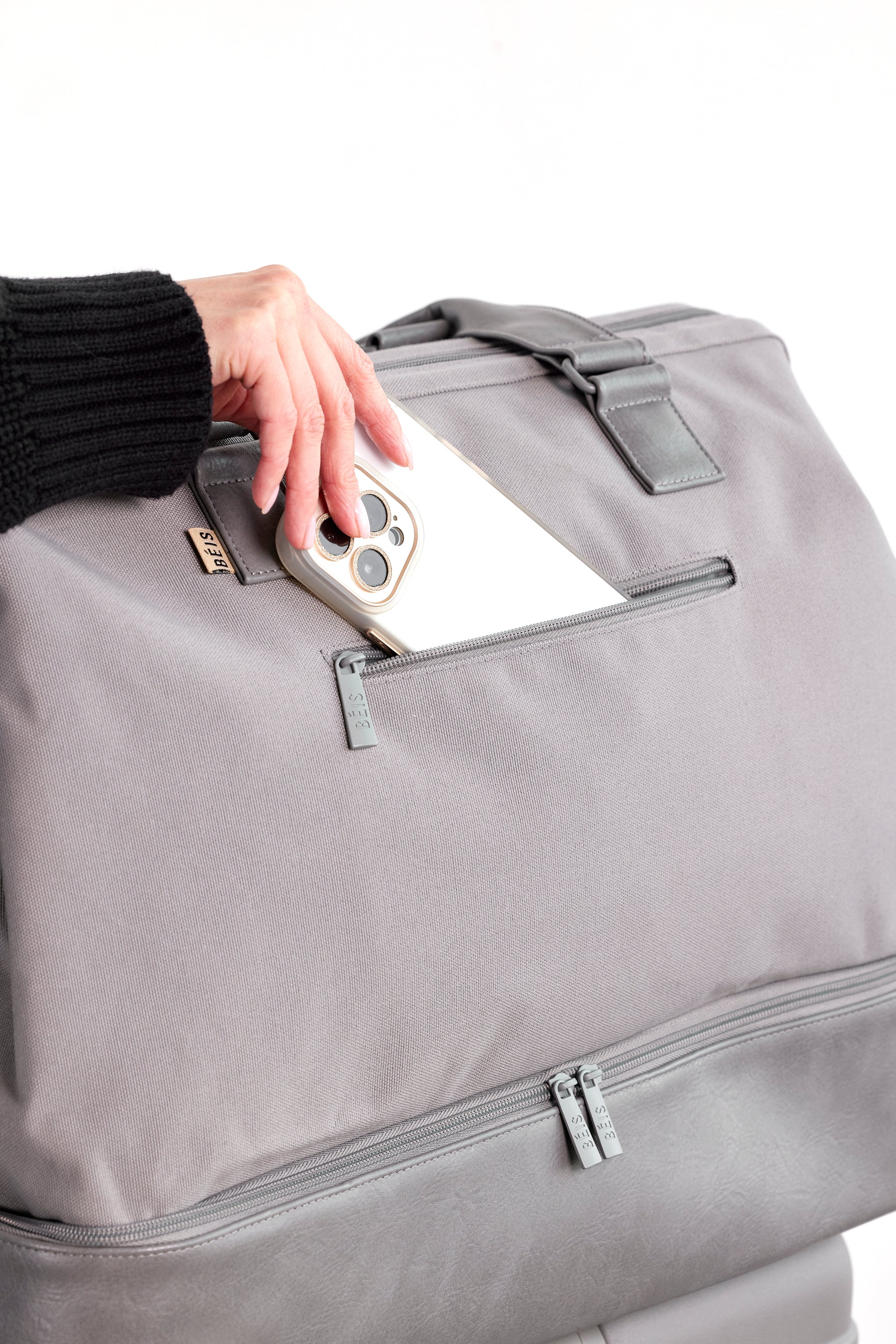 Grey Weekender Bag