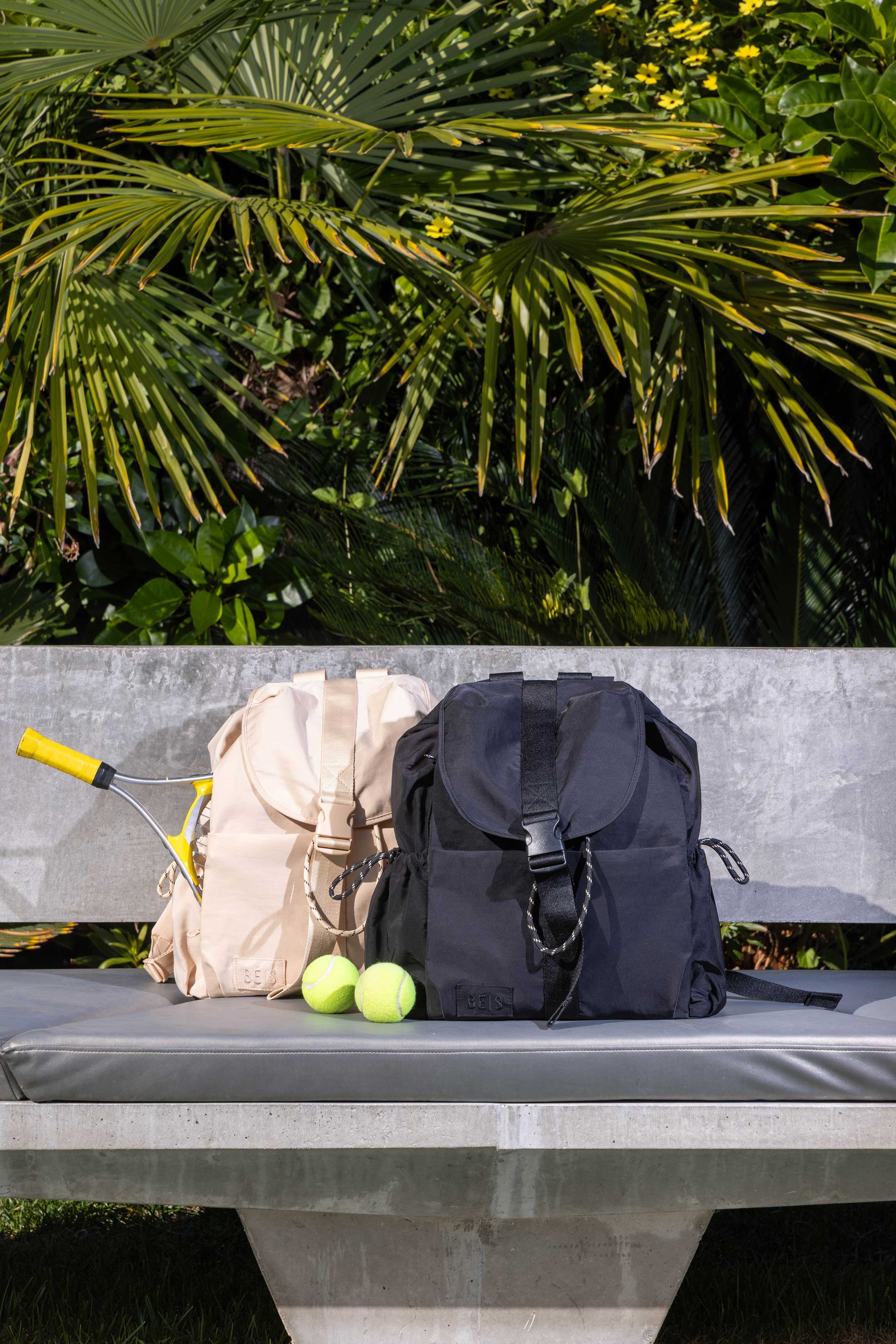 The Sport Backpack in Black - Chic Tennis Inspired Backpack